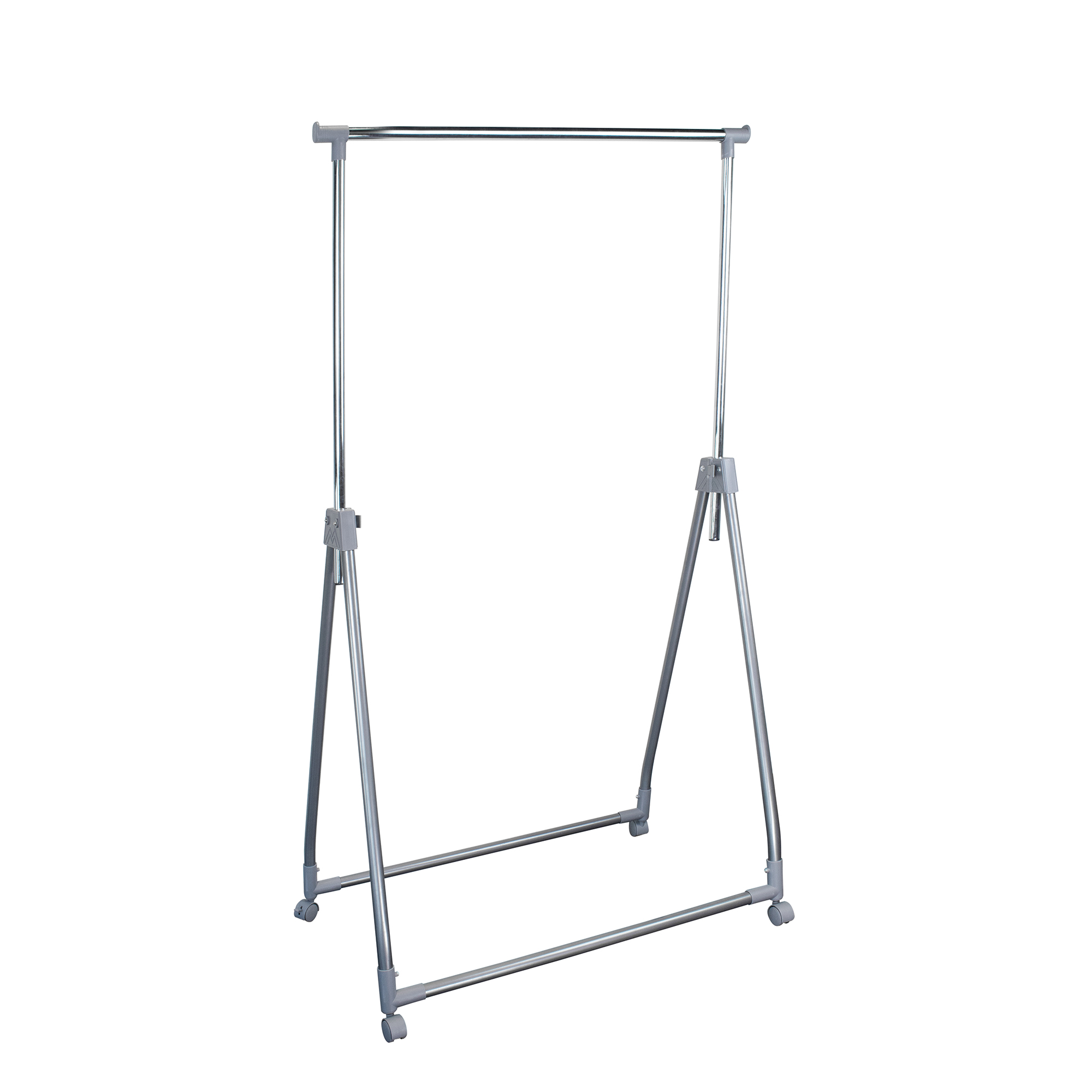 Adjustable Single Rail Garment Rack with Wheels,Garment Racks